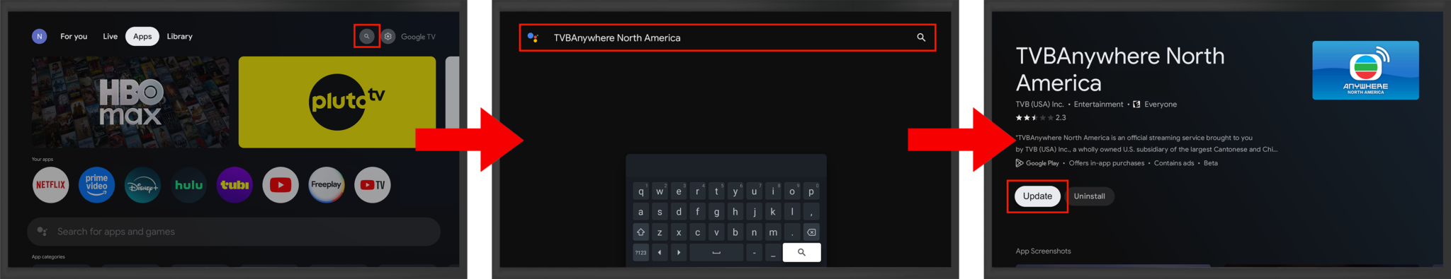Android TV & Roku 全新升級電視版 藍 App 現已登場! – TVB USA 官方網站